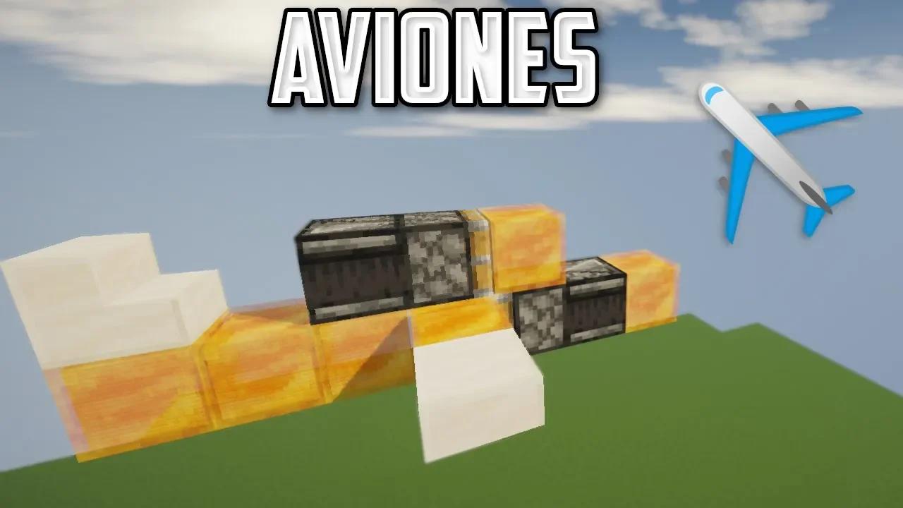 Cómo hacer AVIONES en MINECRAFT