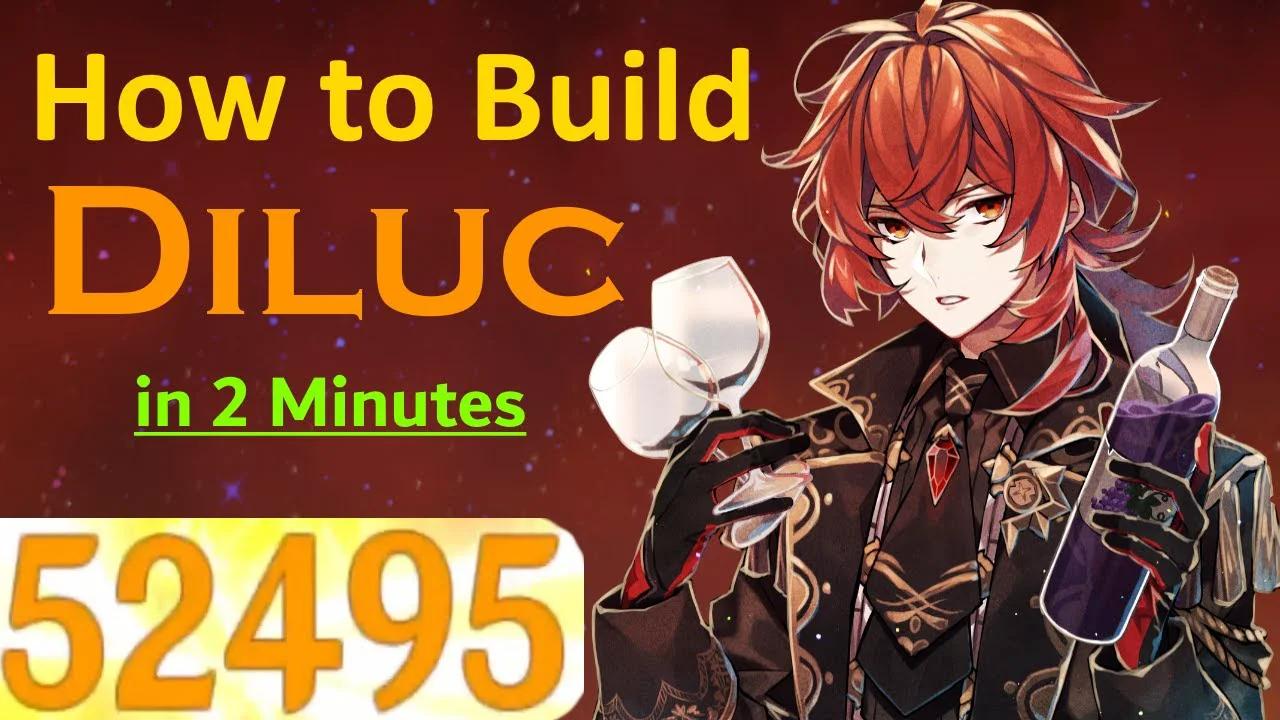 How to Build Diluc in 2 Minutes (Genshin Impact)