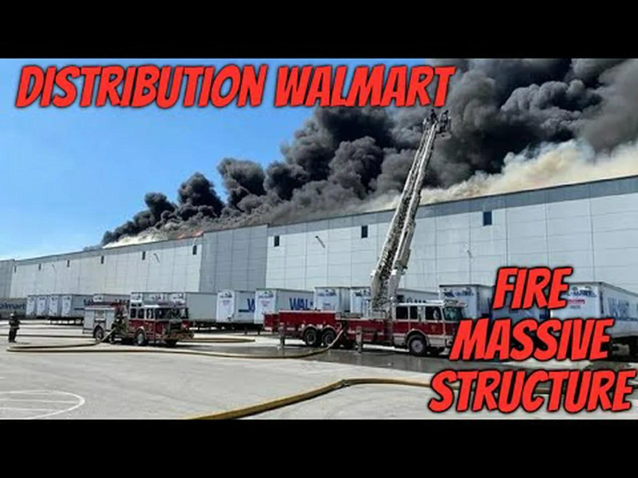 🔥 MASSIVE FIRE STRUCTURES DISTRIBUTION WALMART 🔥