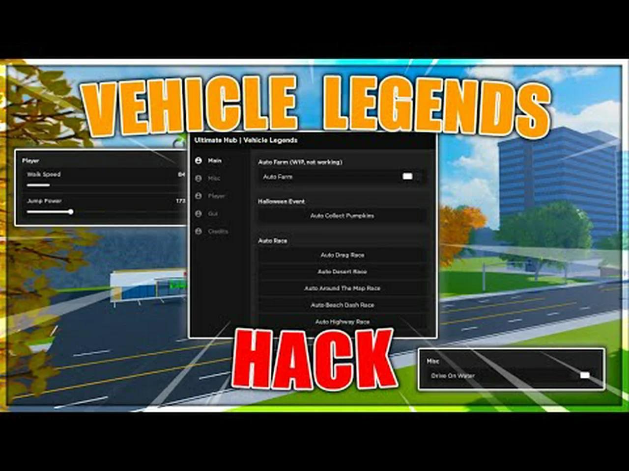 NEW Vehicle Legends Script / Hack | Auto Farm, Infinite Credits, Auto ...