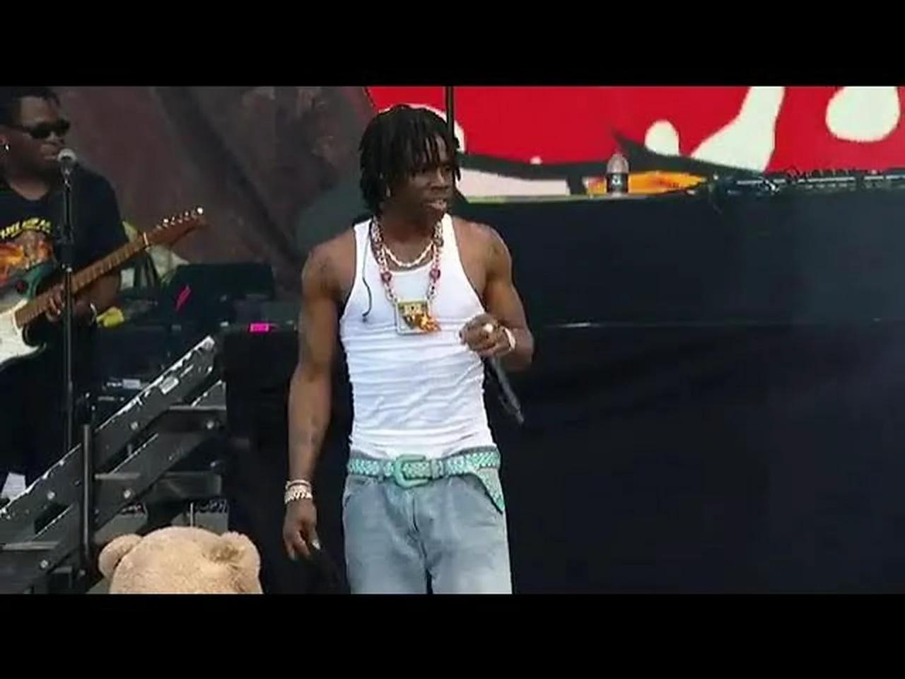 Rema in his stage elements