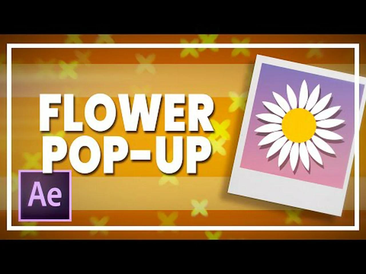 Flower Pop-Up Animation || After Effects [Tutorial]