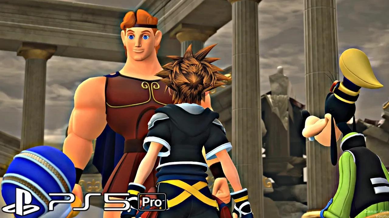 Sora Meets Hercules Scene (PS5 Pro) 4K 60FPS Kingdom Hearts 3