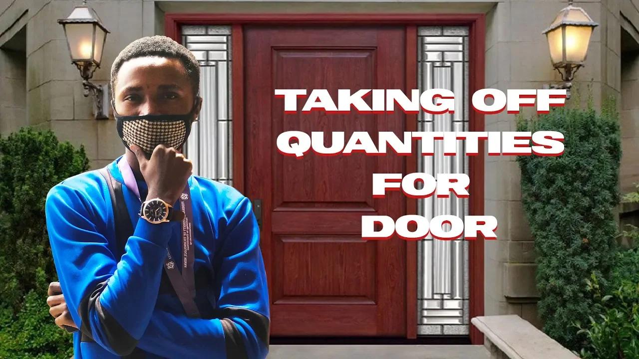 Taking Off Quantities For Doors