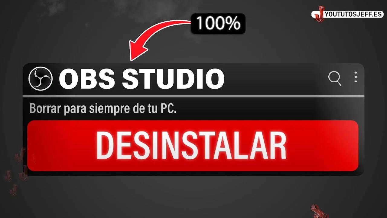 Como DESINSTALAR OBS Studio de mi PC al 100%