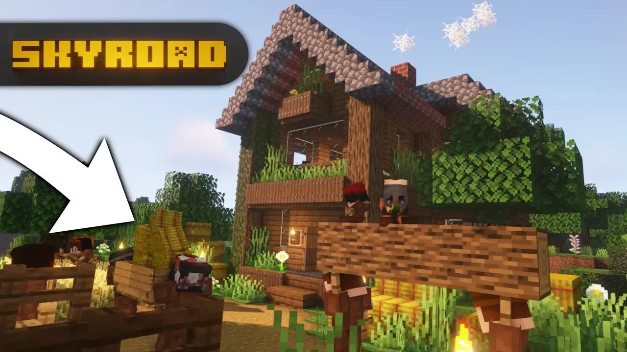 A Rural Farmhouse on a Hill | Minecraft Creative Timelapse