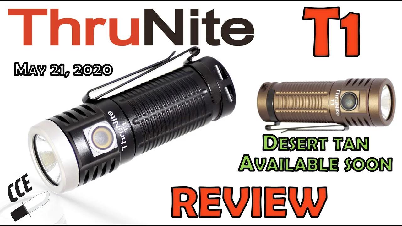 Review: ThruNite T1 - EDC Flashlight - 1500 lumen max.