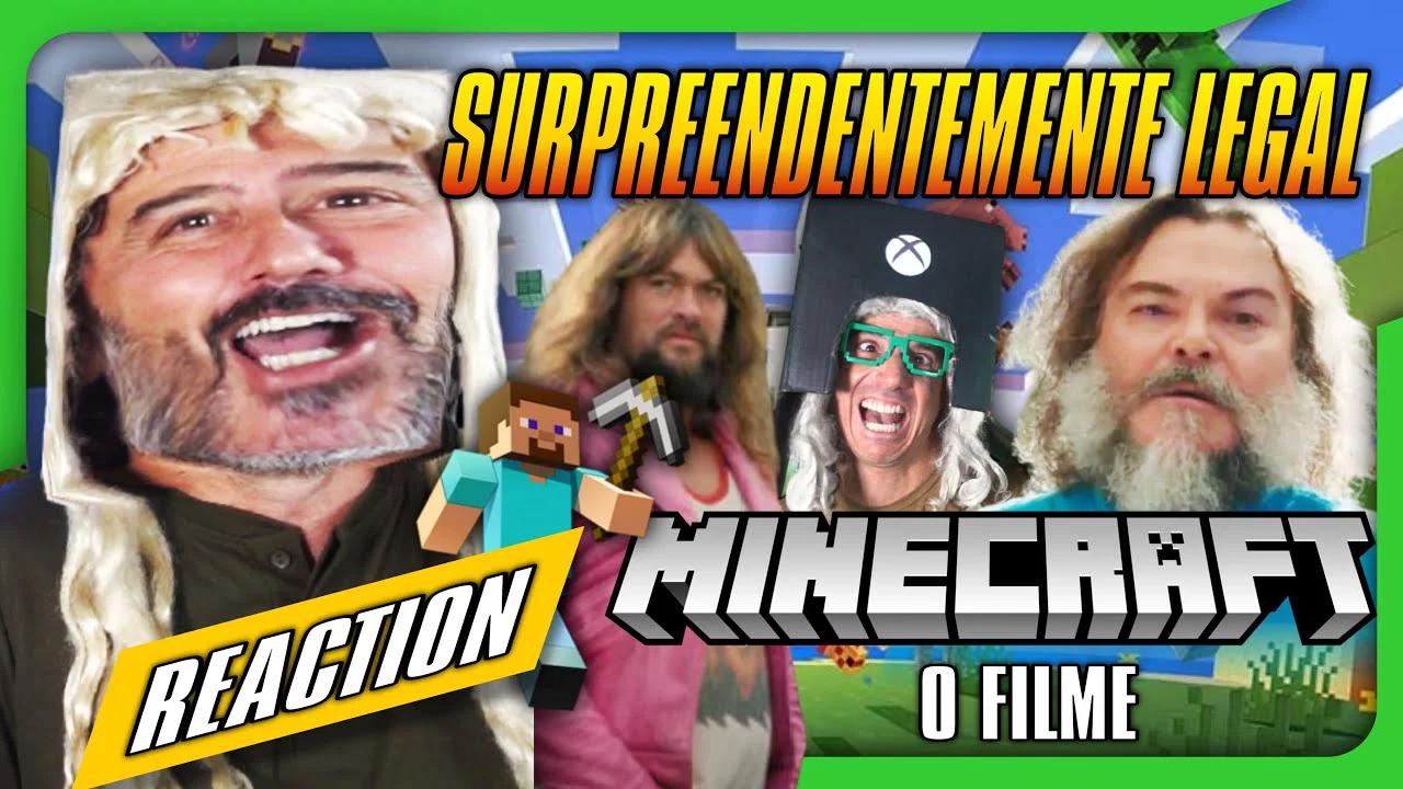 Reação MINECRAFT o FILME TRAILER 2 - SURPREENDENTEMENTE LEGAL #minecraft