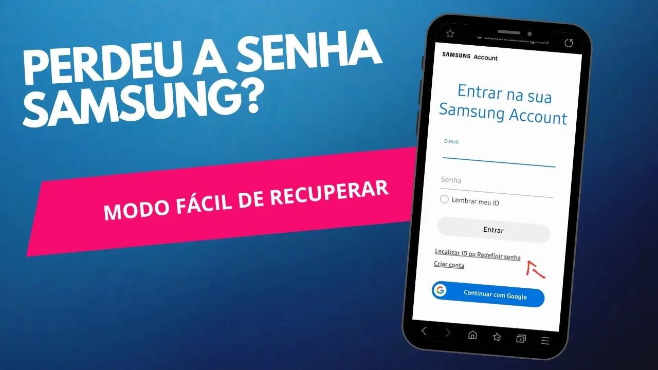 como recuperar a conta Samsung