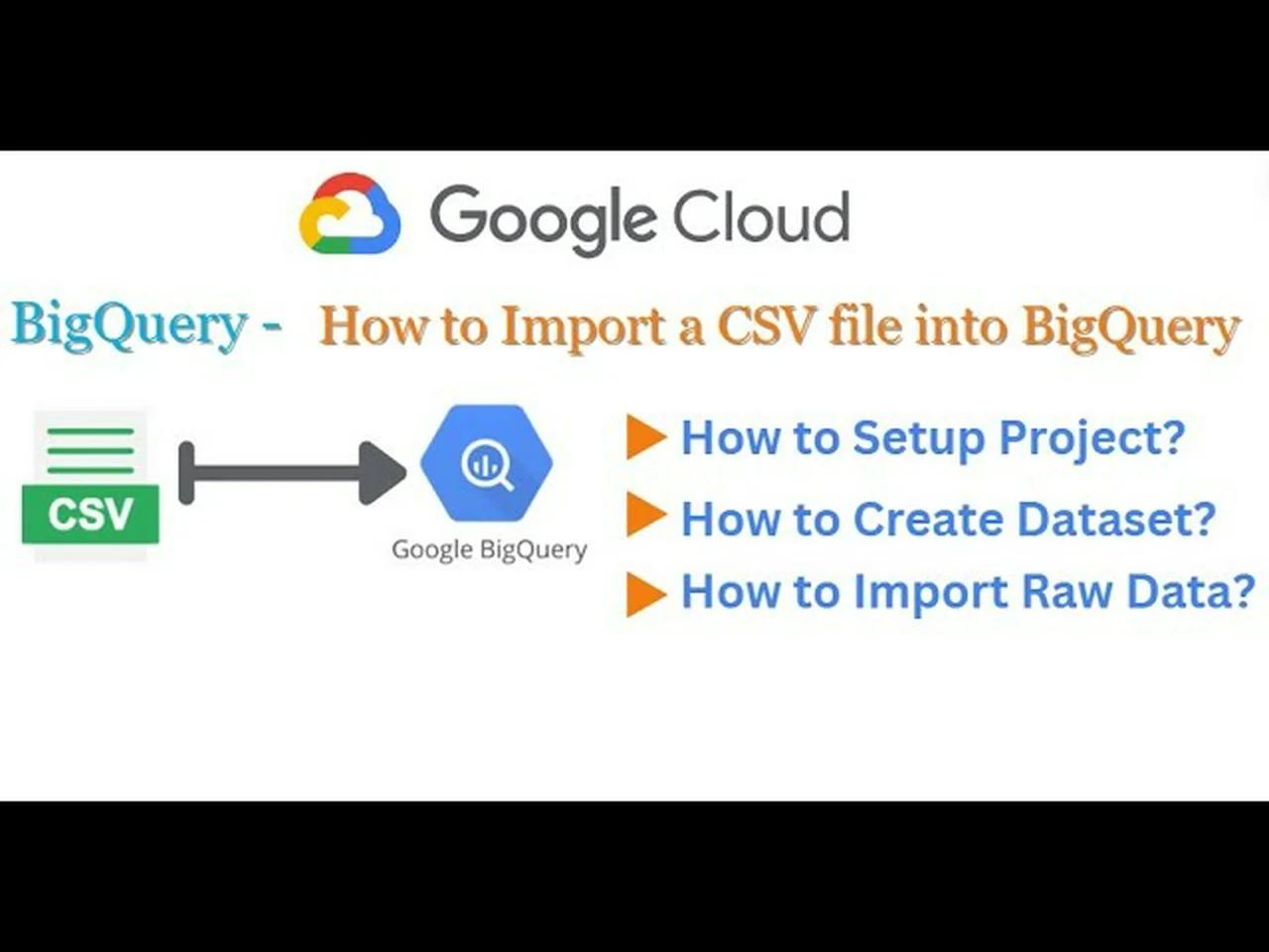 BigQuery - How to Import CSV data into BigQuery