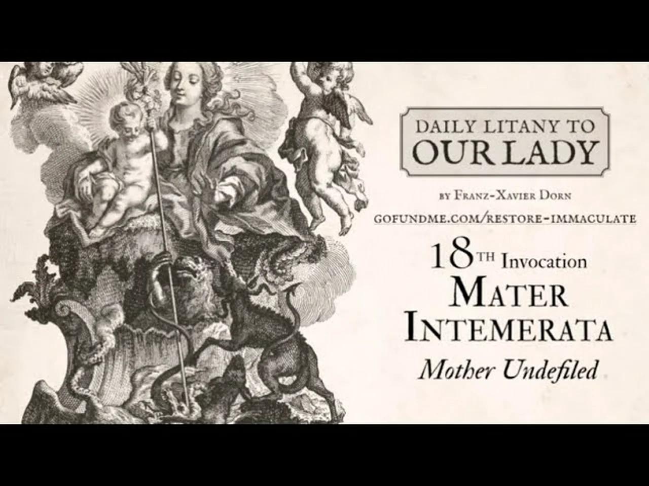 Daily Litany to Our Lady: Day 18: Mater Intemerata - Mother Undefiled