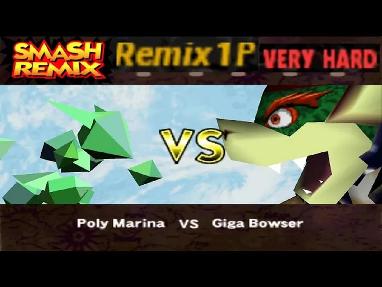 Smash Remix - Classic Mode Remix 1P Gameplay with Polygon Marina (VERY ...