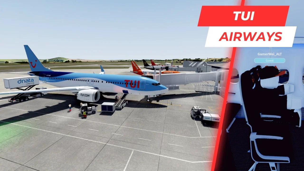 ROBLOX Airline Flight Review | TUI Airways | Boeing 737 MAX 8 | Premium ...