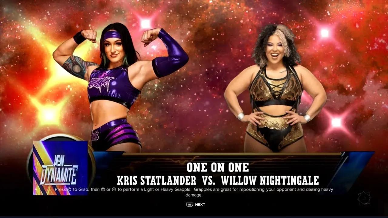 AEW Dynamite Willow Nightingale vs Kris Statlander CMLL World Women’s Championship Eliminator Match