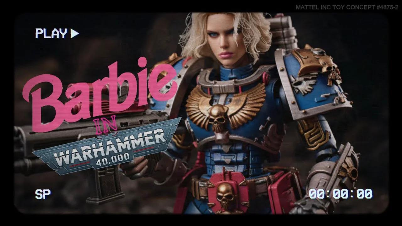 Barbie: Warhammer 40k Makeover (Barbie Doll Space Marines and Inquisitors)