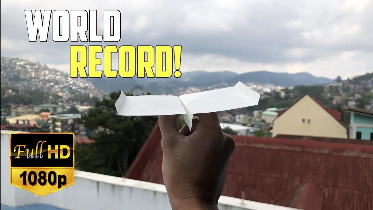 How to fold the World Record Paper Plane - The Skyking