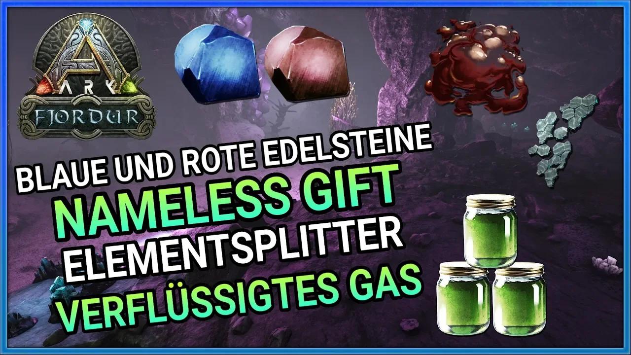 ARK: FJORDUR ★ Nameless Gift, Rote und Blaue Edelsteine ...