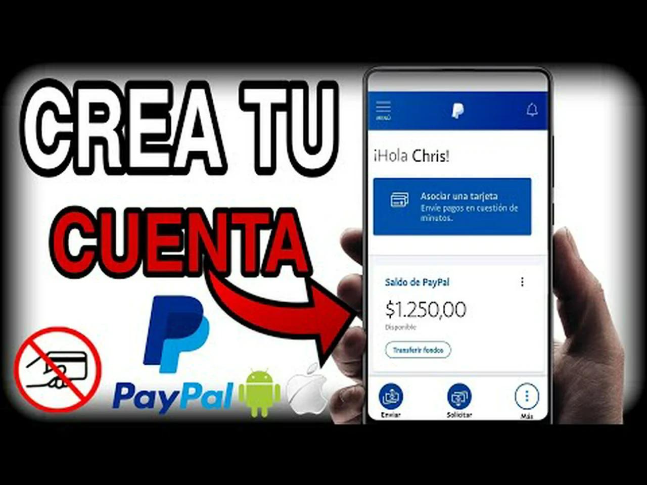 Cómo crear cuenta paypal Sin Tarjeta de Crédito desde Android