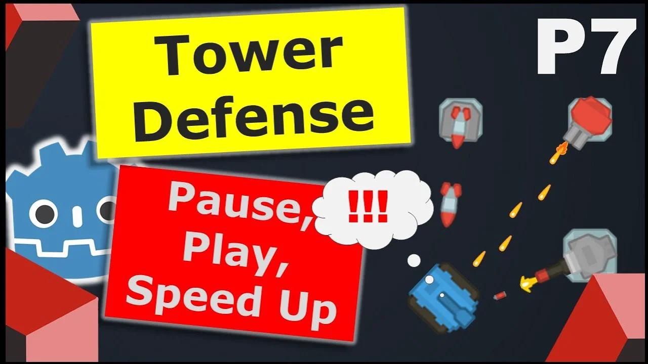 Make A Tower Defense Game In Godot Part 7 Pause Play Speed Up