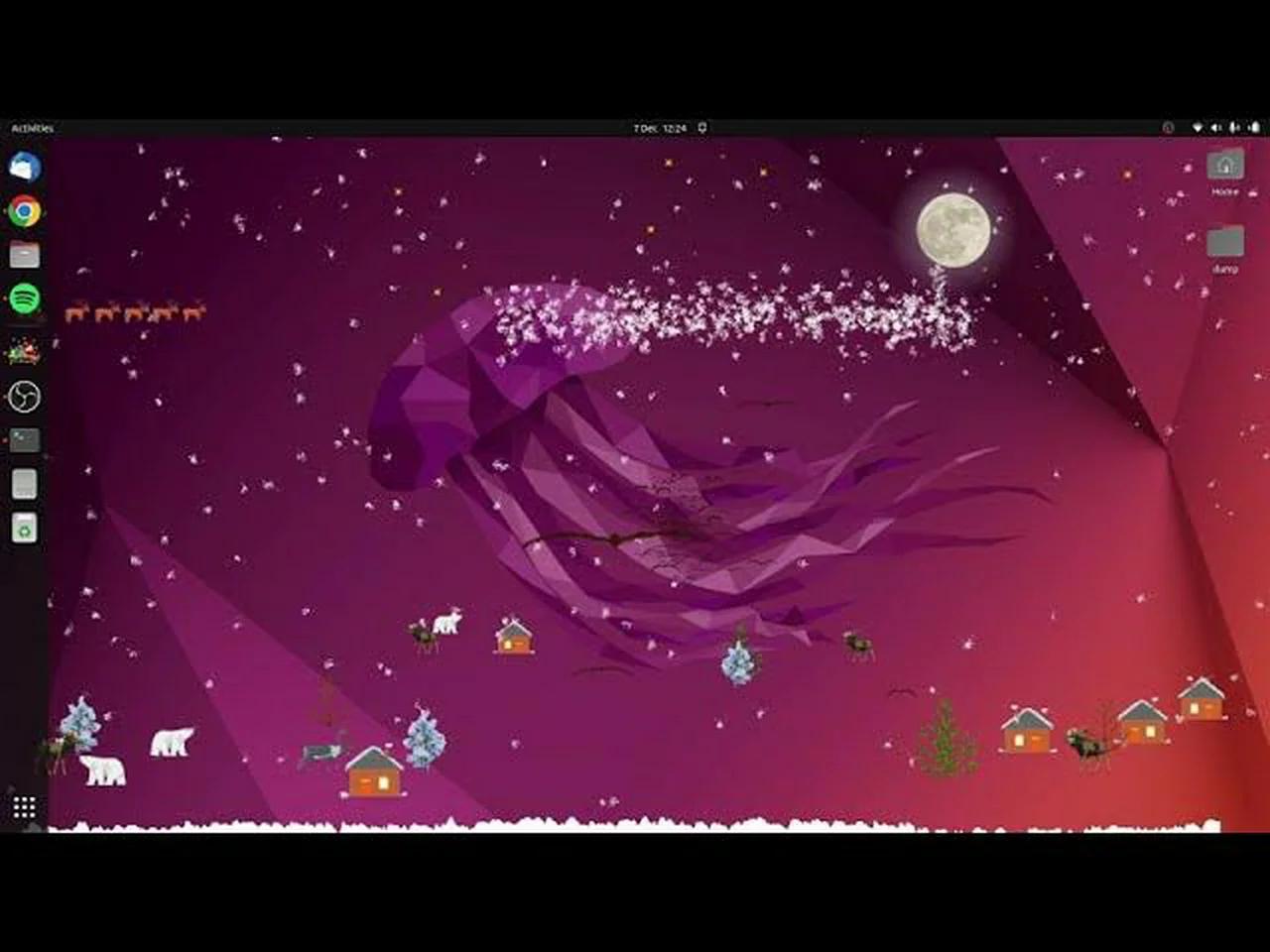 Make Linux a bit more Christmas with xsnow - Snow on your desktop.