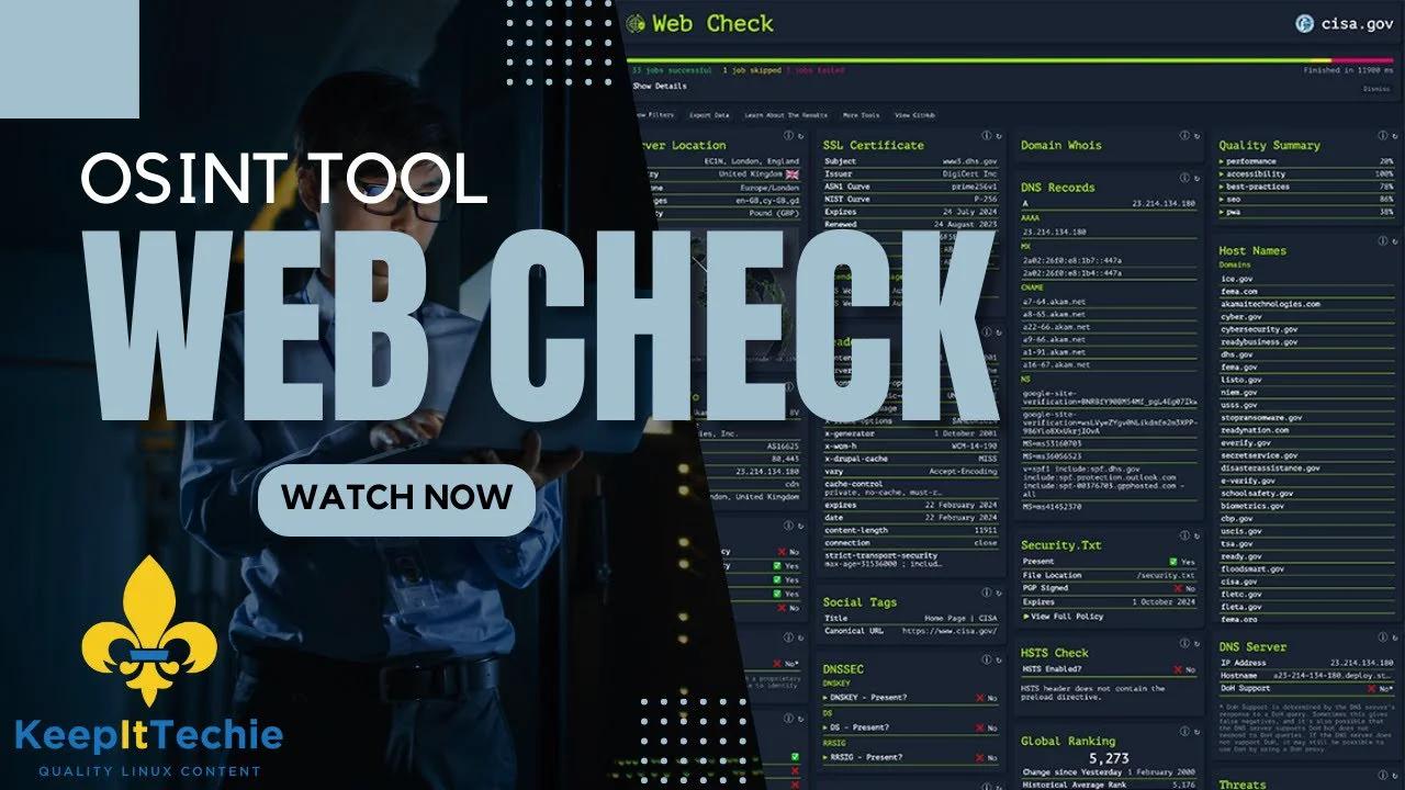 Unleash Your Cyber Investigation Powers: Master Web Check's OSINT Capabilities!
