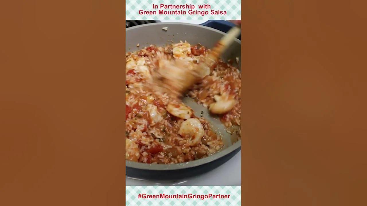Quick Weeknight Shrimp and Rice With Green Mountain Gringo Salsa