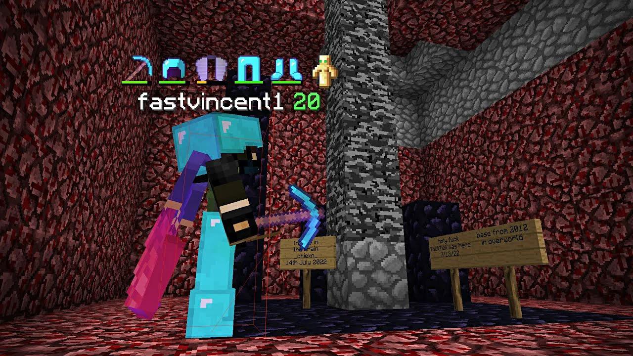 2b2t - Exploring Secret Bedrock Base [LIVE] 7/24/22