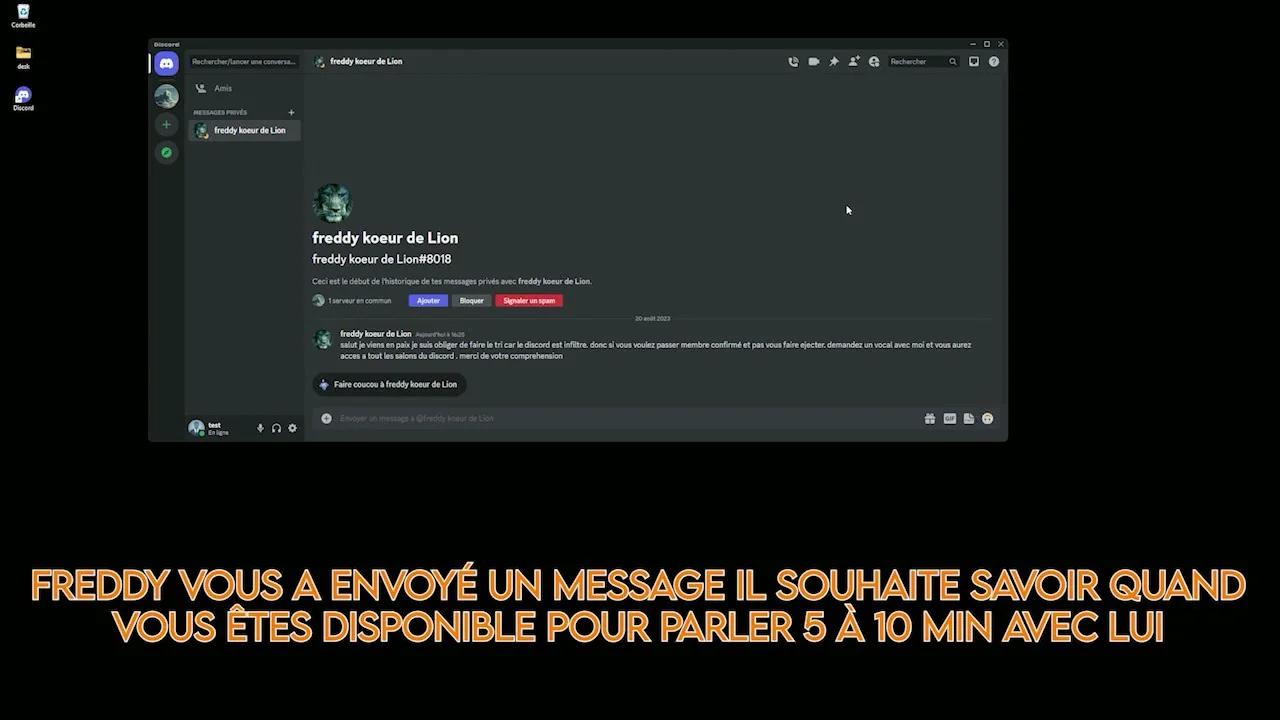 Discord video tuto, comment nous rejoindre. lien dans la description