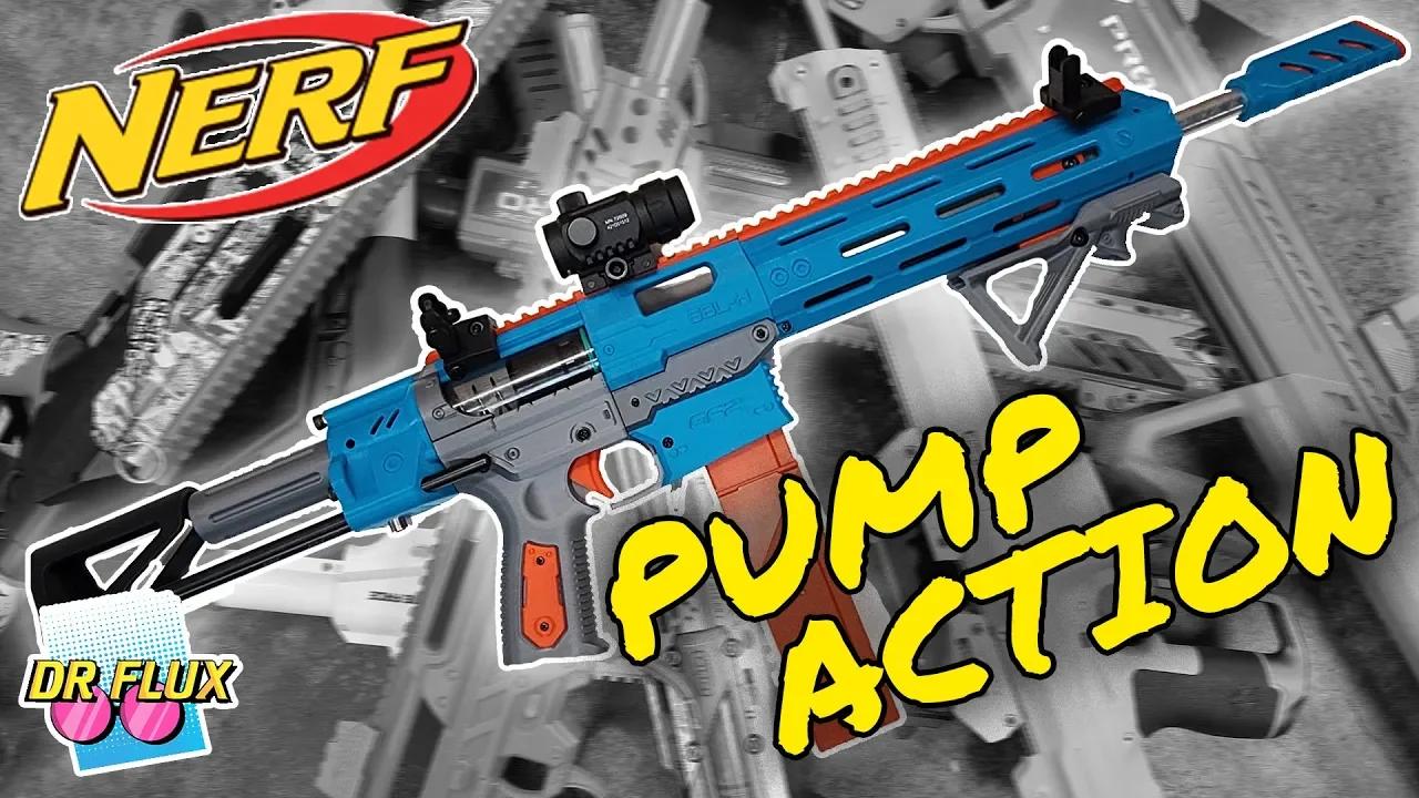 Top Tier 3D Printed Nerf Pump Action Springer Blaster