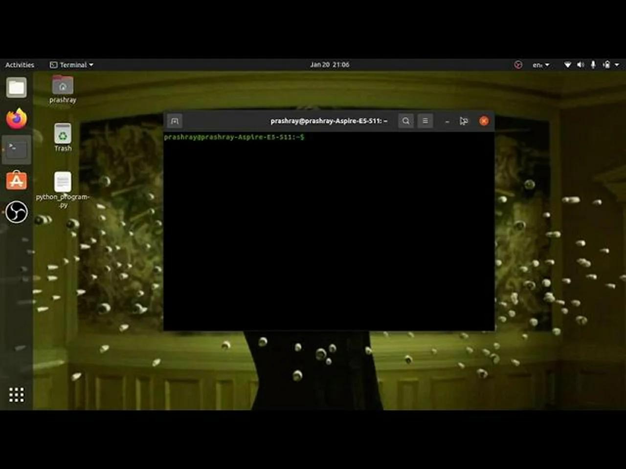 Matrix effect on Ubuntu Linux