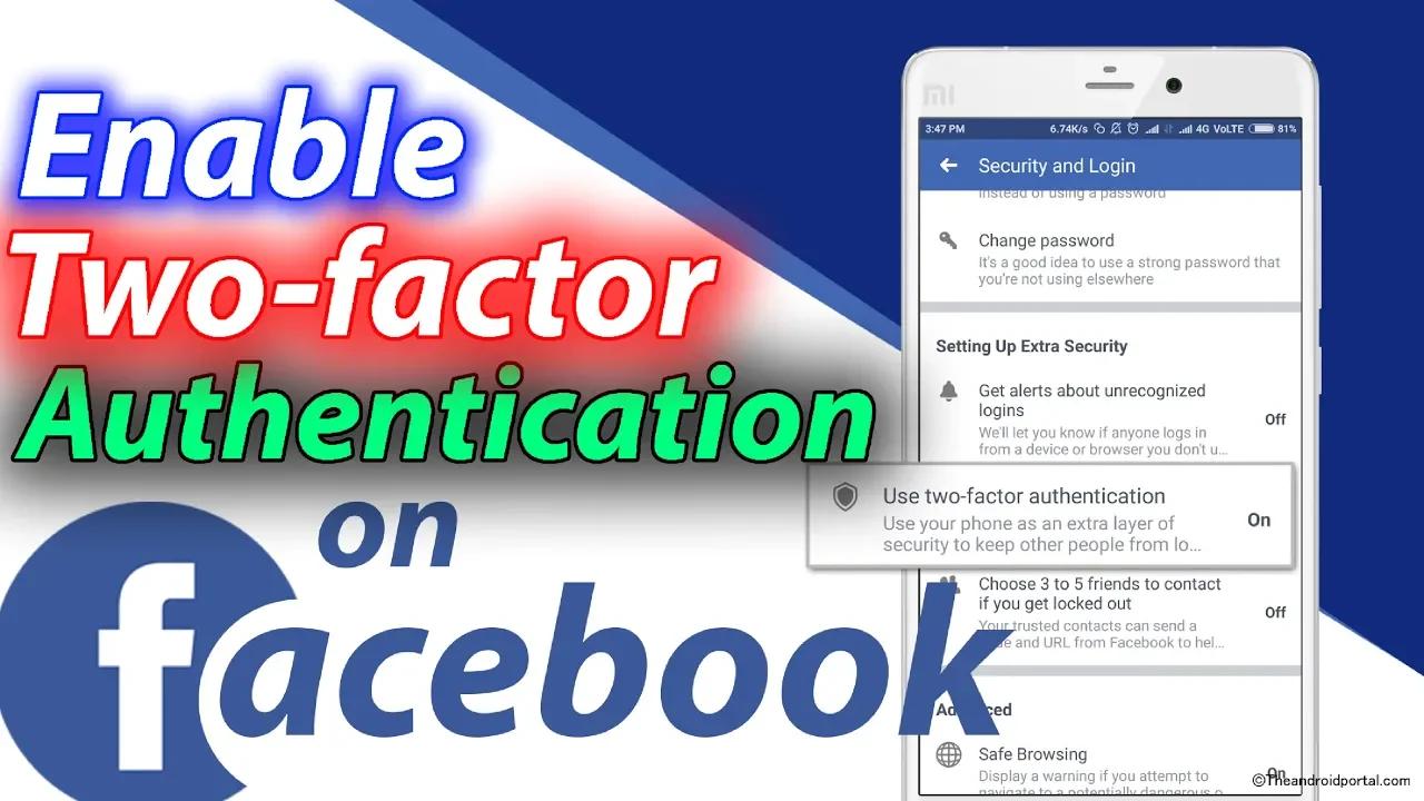 How To Turn On Two Factor Authentication Facebook