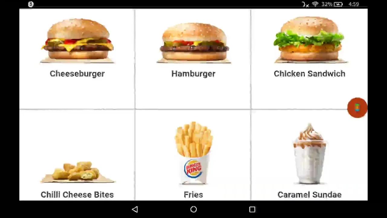 Burger King International Menu Part 4 (U.K.)