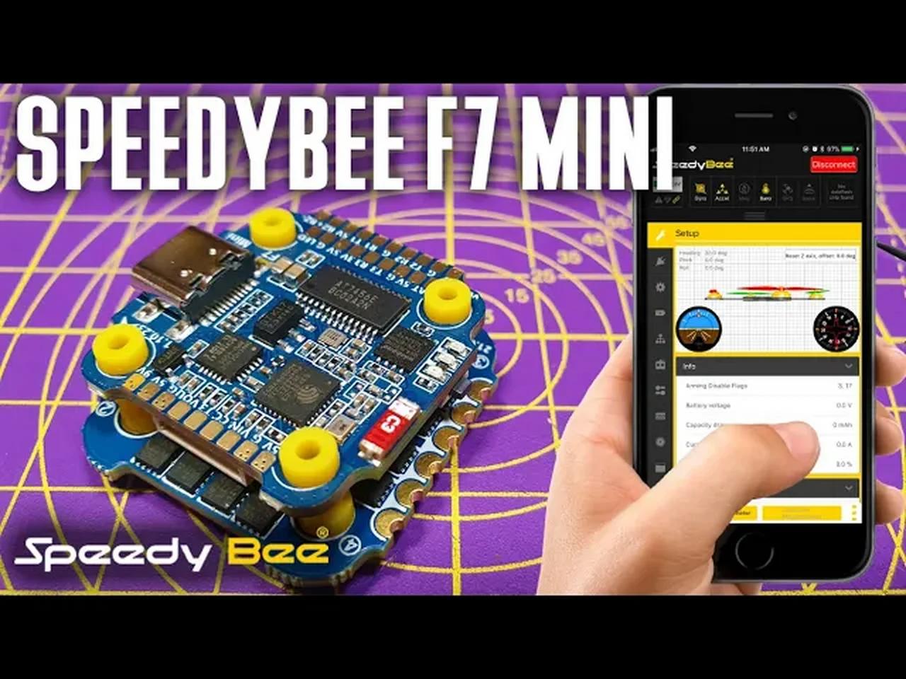 SpeedyBee F7 Mini 35A 3-6S Flight Controller Stack / Bluetooth wireless ...