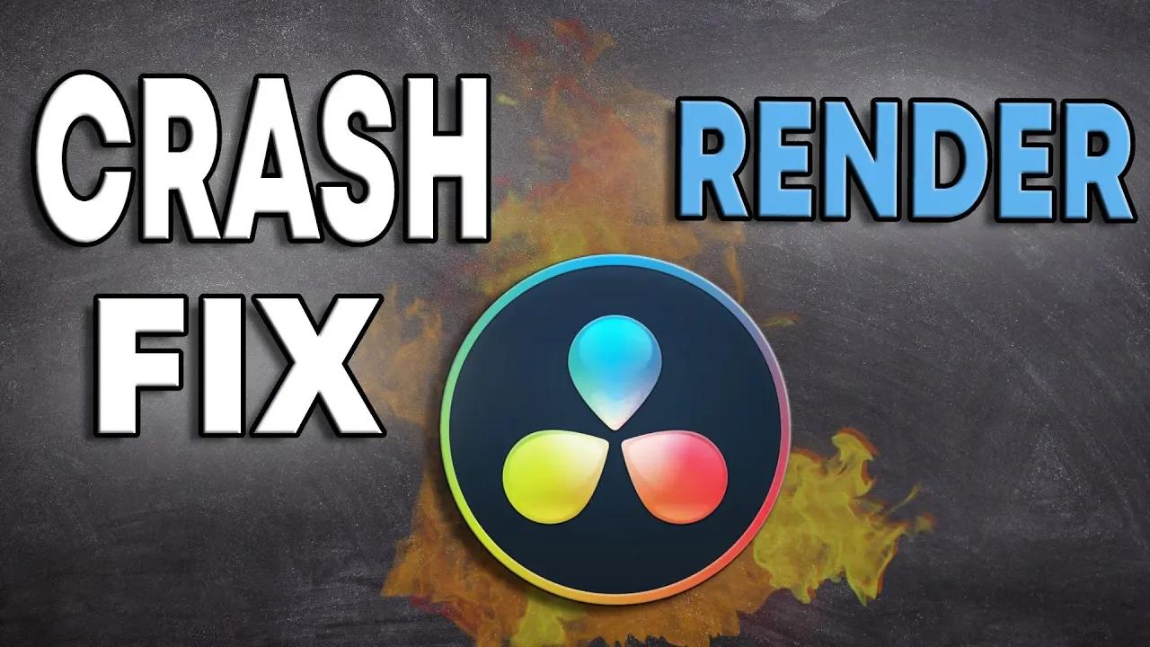 How To Prevent Davinci Resolve From Render Crashing Crash Fix