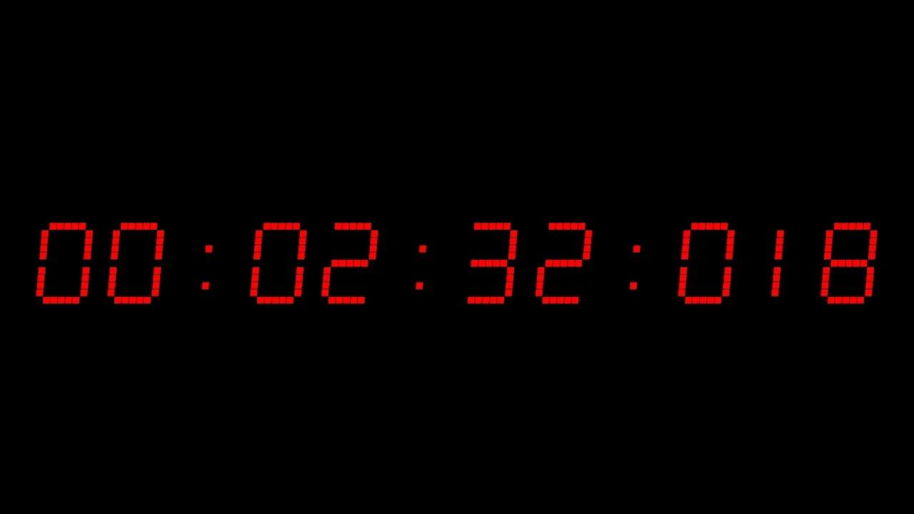 5 Minute Digital Timer Count Down Countdown Timer 5 Min 4k