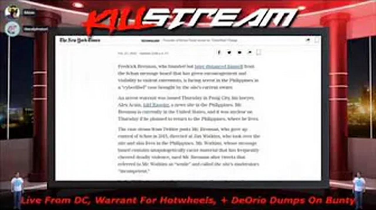 Warrant for Hotwheels + Nicholas DeOrio Guests #KillStream