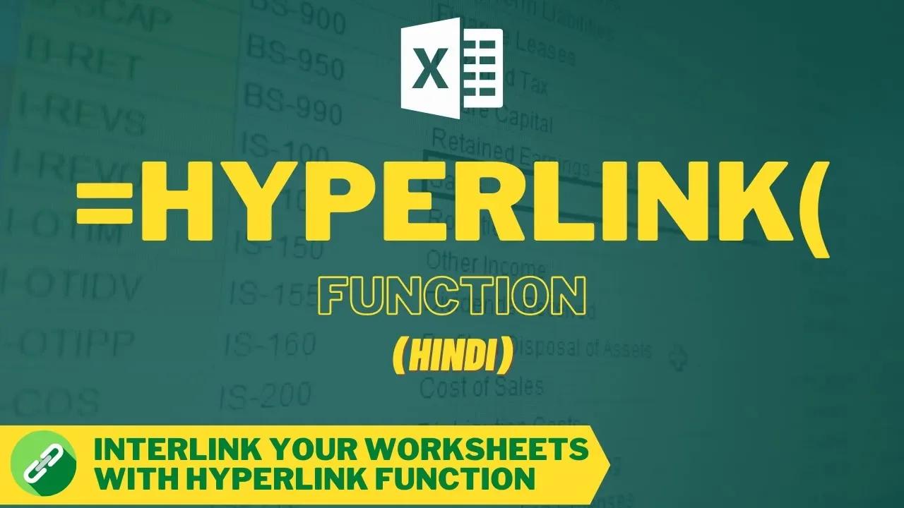 HYPERLINK Function In Excel | Interlink Your Worksheet With HYPERLINK ...