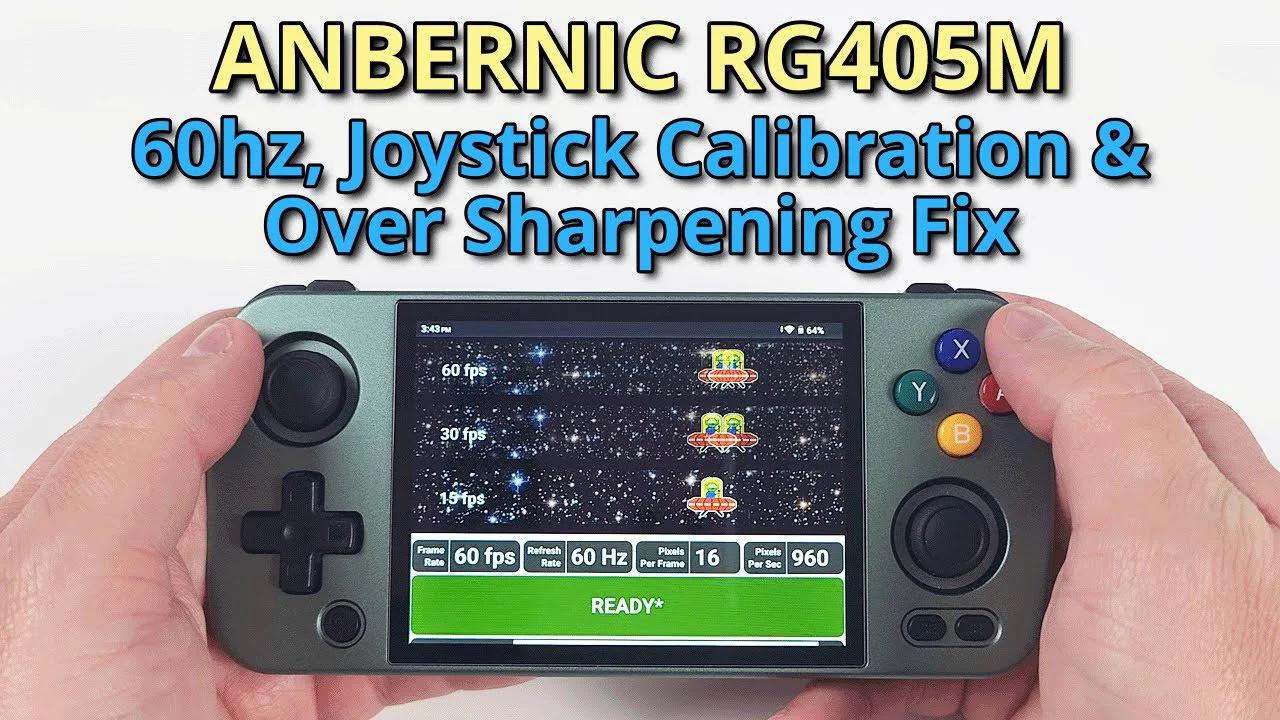 How To Fix Over Sharpening, 60hz and Joystick Calibration On The ...