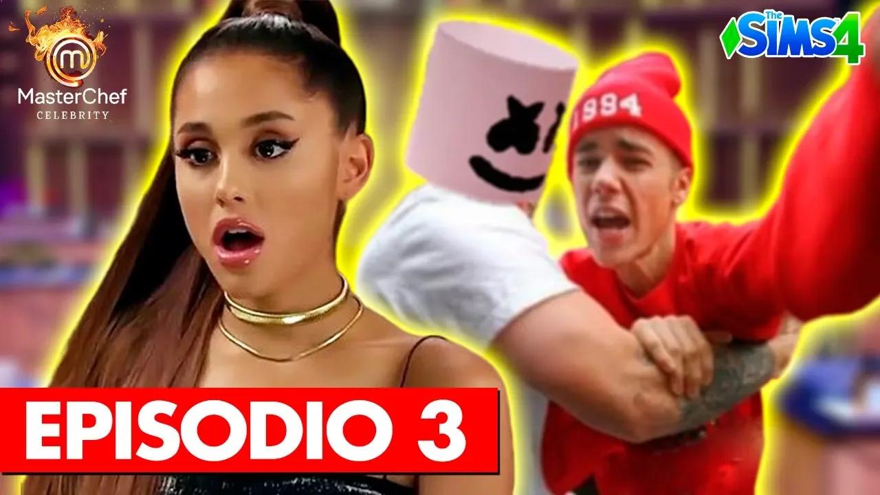 PROBLEMAS ENTRE ARIANA GRANDE Y JUSTIN BIEBER | MASTERCHEF CELEBRITY #3 👨‍🍳🏆| SIMS 4 | YANI PLAY