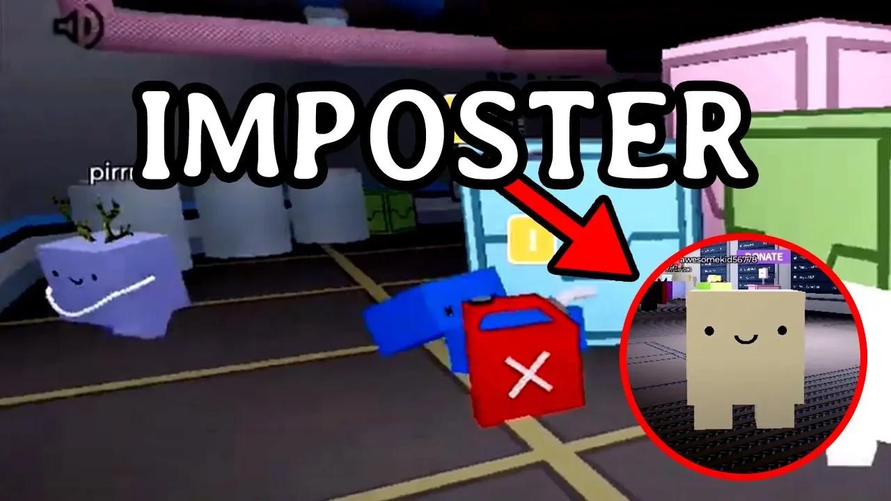 IMPOSTERS & FRIENDS, a game based on AMONG US on Roblox, playing as ...
