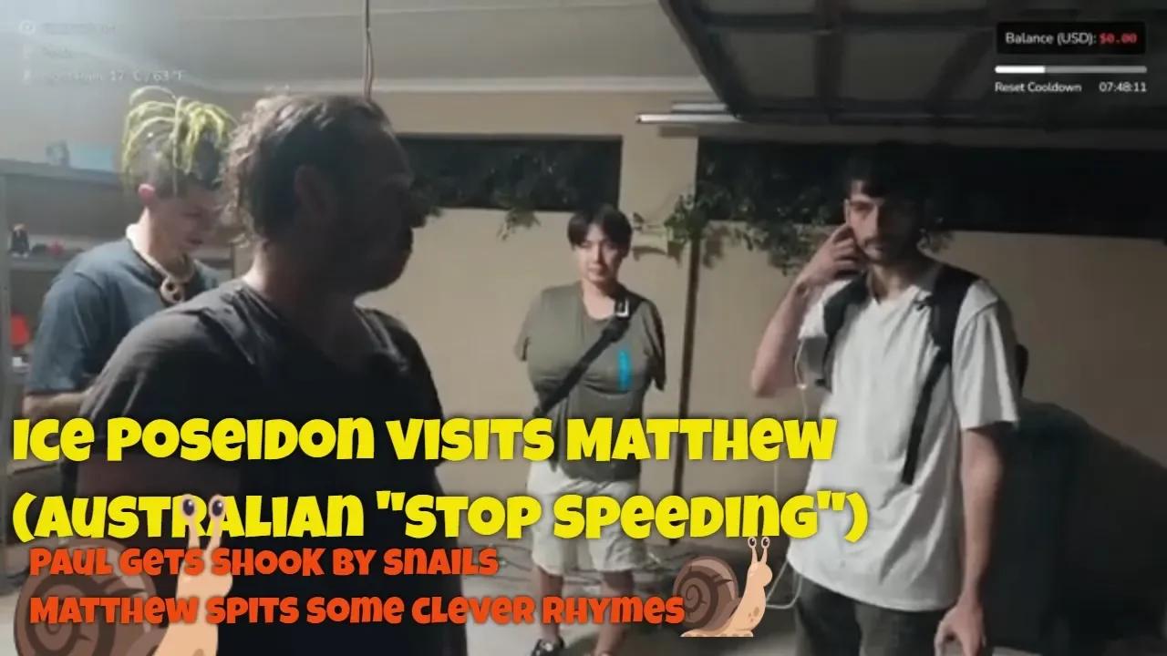 Ice Poseidon and Sam Pepper visit Matthew the Polymath, in Perth, Australia