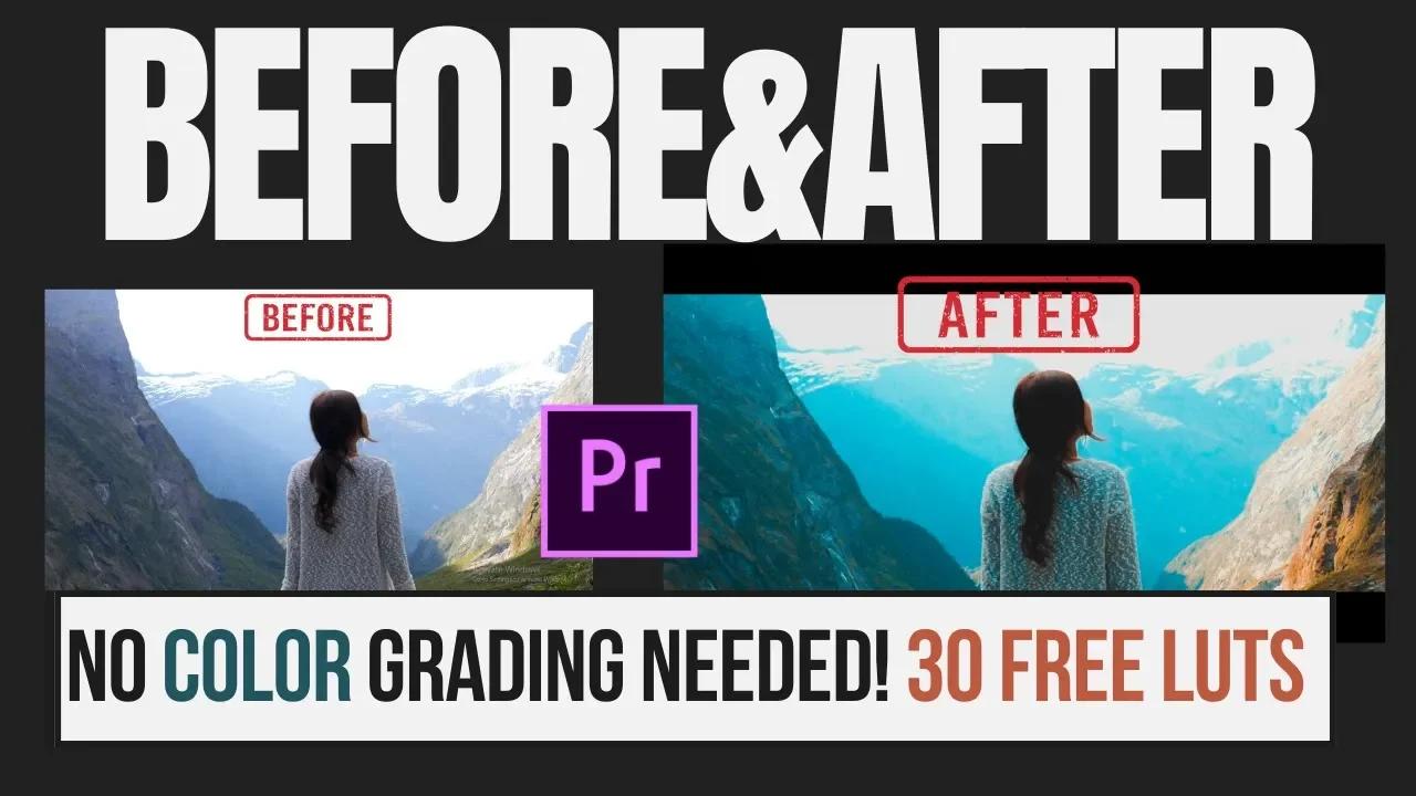 Cinematic Videos in Adobe Premiere Pro: No Color Grading Needed! 30 ...