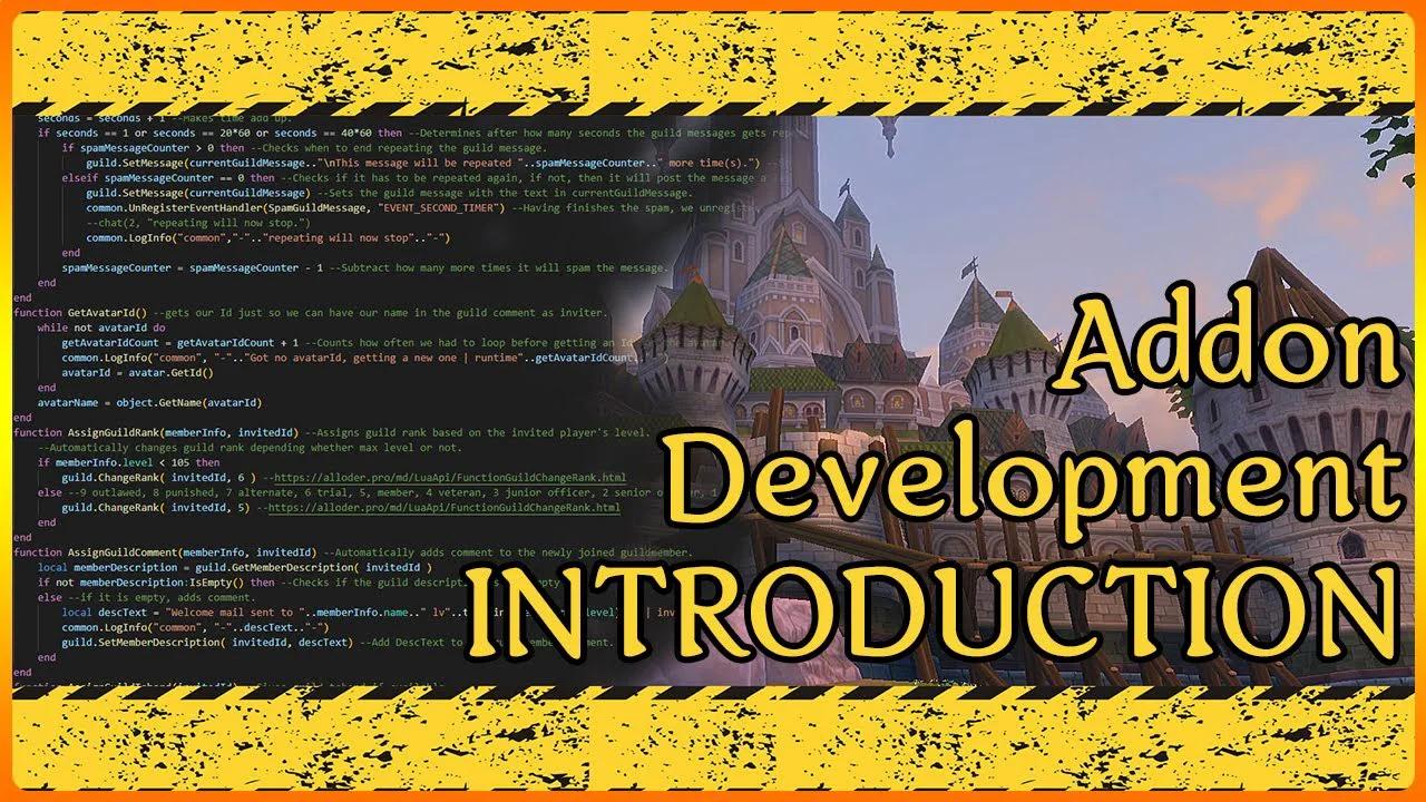Addon Development PART1: Introduction