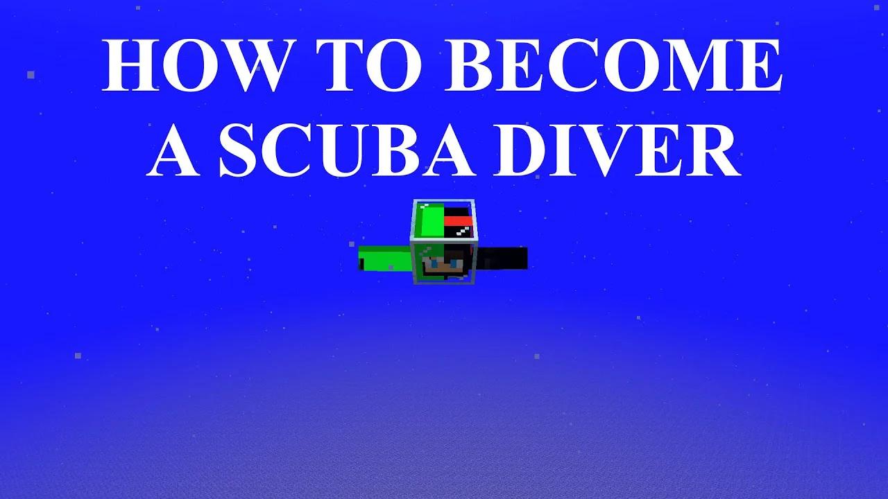 How To Become A Scuba Diver In Minecraft Bedrock(NO MODS)