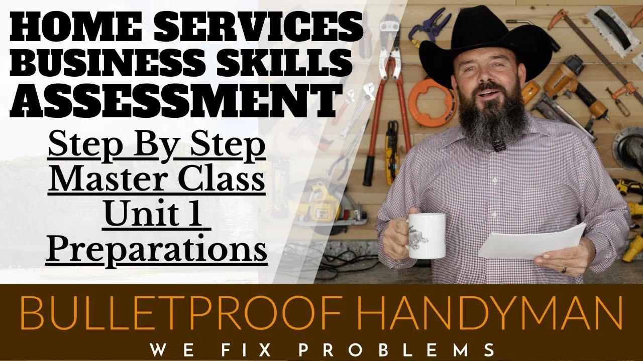 Handyman Home Services Business Skills Assessment - Master Class ...