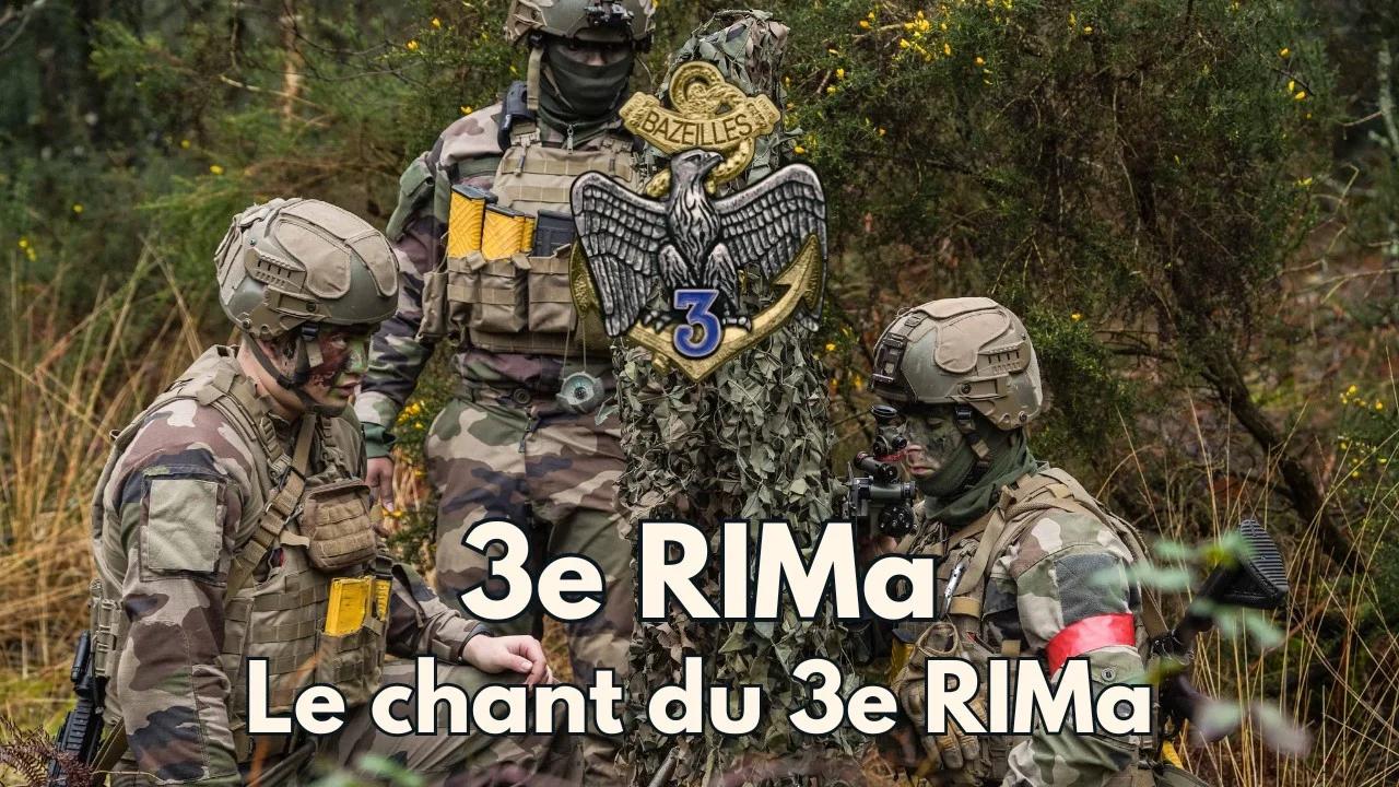 3e RIMa - Le chant du 3e RIMa 💪 🇫🇷 (Chant avec paroles) #militaire # ...