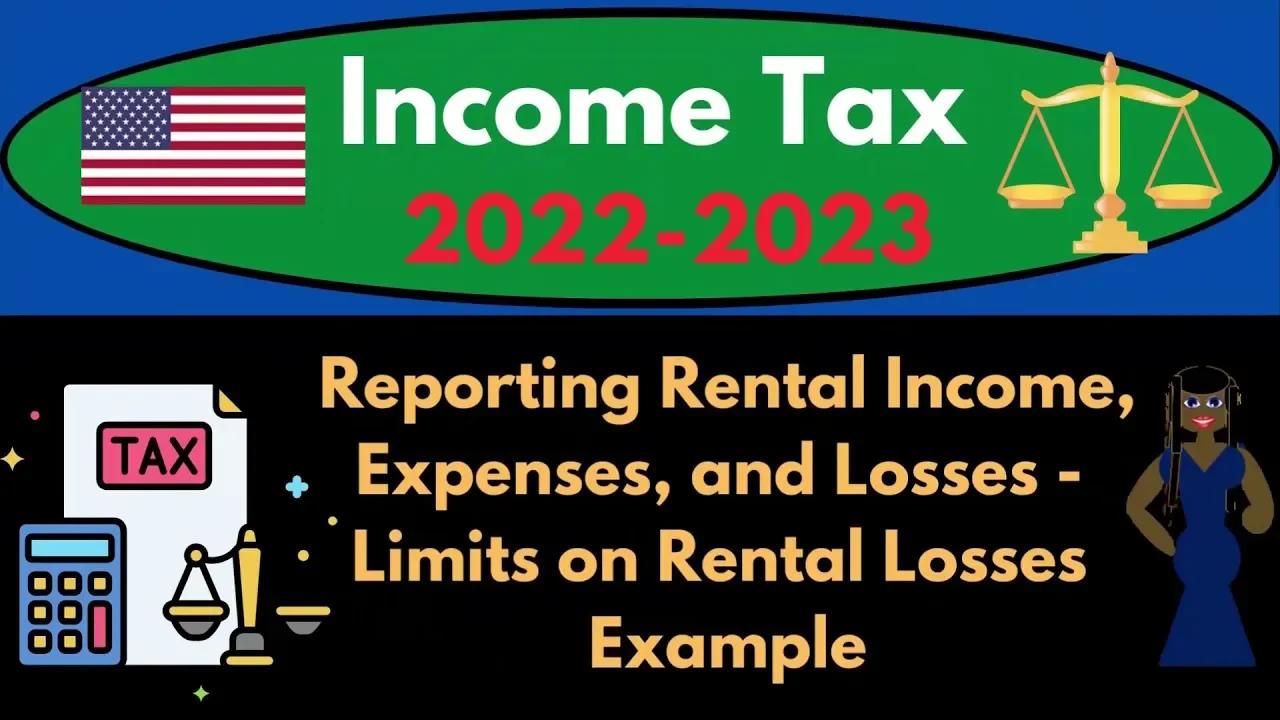 Reporting Rental Income, Expenses, and Losses - Limits on Rental Losses ...
