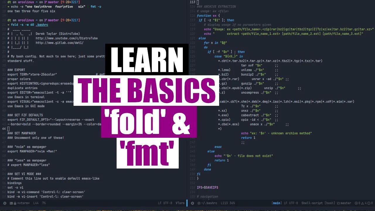 Force Line Breaks With These Command Line Utilities ('fold' and 'fmt')