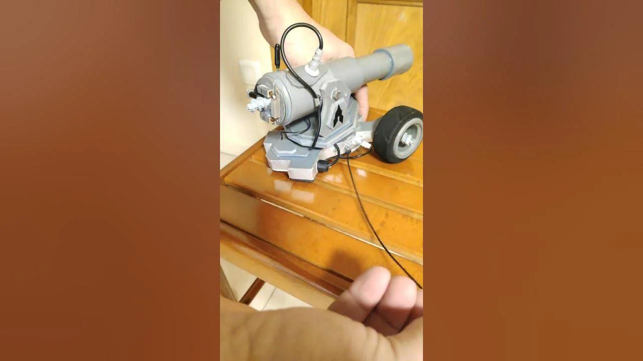 hice un potente cañon con tubos de pvc