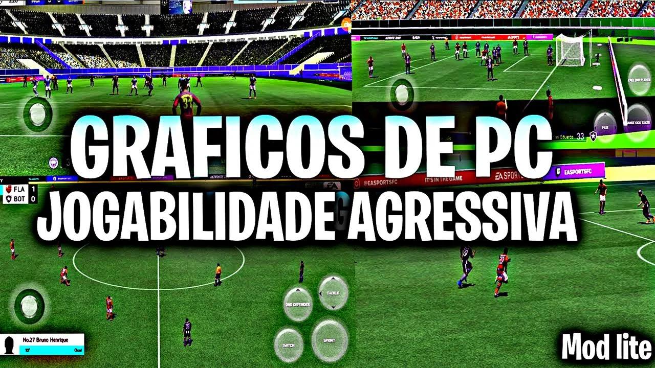 MOD LITE COM GRAFICOS DE PC JOGABILIDADE AGRESSIVA FIFA 16 MOBILE